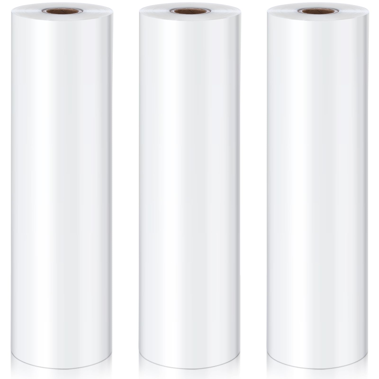 Frienda 3 Pack Thermal Laminating Film 1.5 Mil Laminate Rolls 25"×500', Gloss Finish Thermal Low Temp EVA Laminating Film