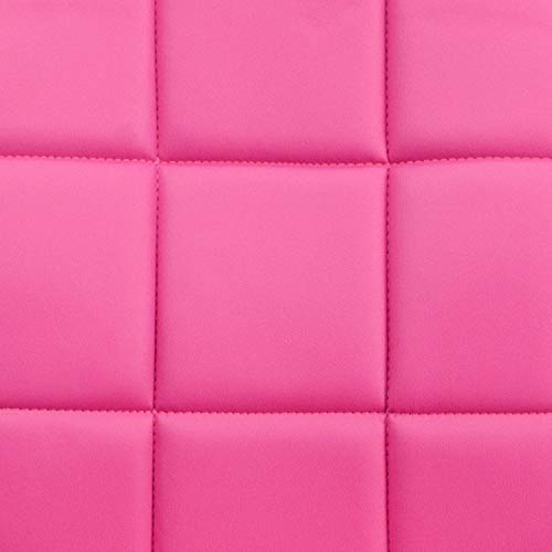 Flash Furniture Clayton Mid-Back Pink Quilted Vinyl Swivel Task Office Chair with Arms