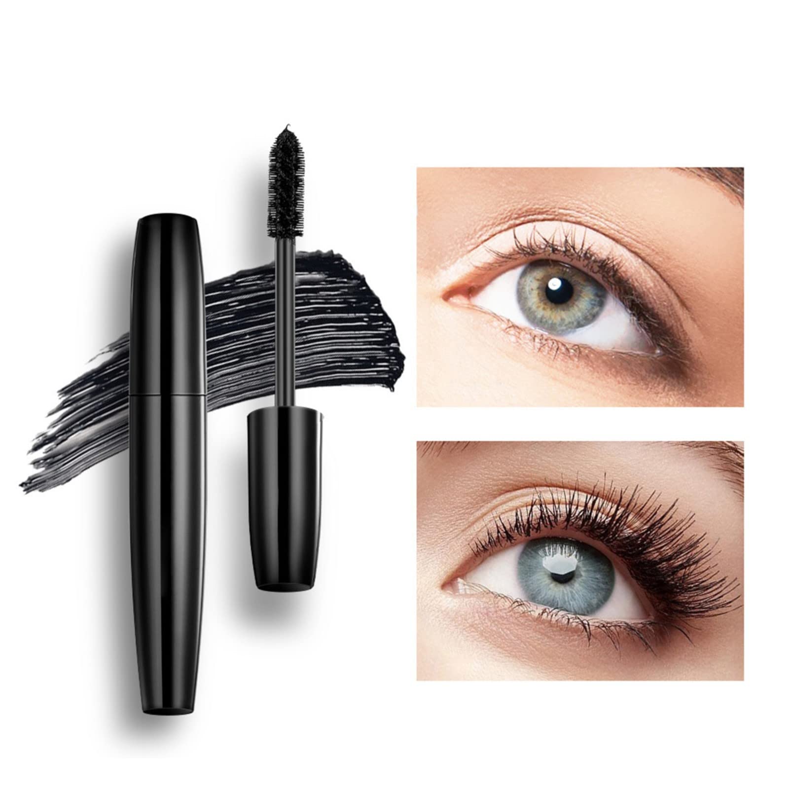 Fiber Lash Mascara Waterproof Luxuriously Longer Thicker Voluminous Eyelashes Long Lasting Dramatic Extension Stain Proof Weak Allergy Formula Better than Sex (Black, One Size)