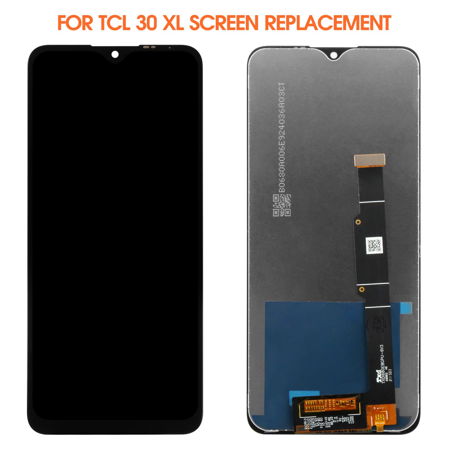 for TCL 30 XL Screen Replacement for TCL 30 XL 6.82" T671G T701DL LCD Display Touch Digitizer Assembly with Tools