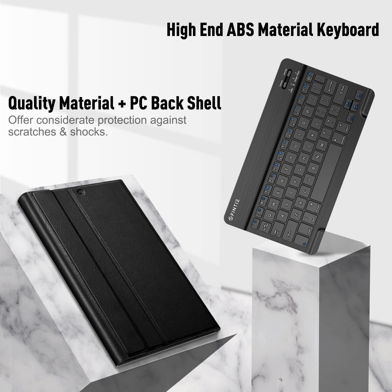 Fintie Keyboard Case for iPad 9.7 2018/2017 / iPad Air 2 / iPad Air - Slim Shell Stand Cover w/Magnetically Detachable Wireless Bluetooth Keyboard for iPad 6th / 5th Gen, Navy