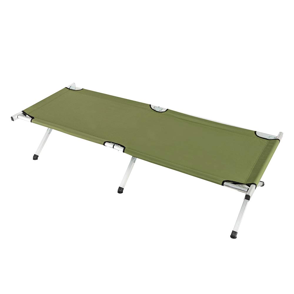 Folding Military Army Camp Bed,Outdoors Camping Cot for Adults,Portable Heavy Duty Sleeping Cots for Travel,Hunting,Foldable Free Organizer and Storage Bag