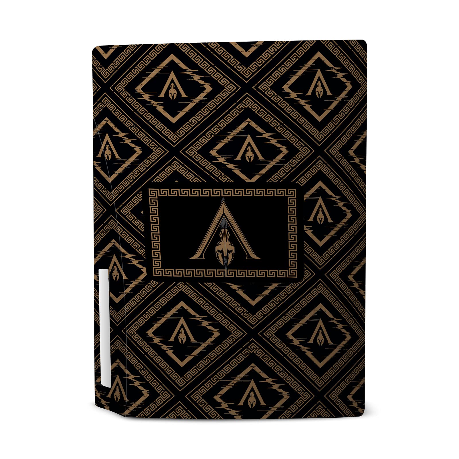 Grunge Black Flag Logos Matte Vinyl Faceplate Sticker Gaming Skin Case Cover Compatible with Sony Playstation 5 PS5 Disc Edition Console & DualSense Controller