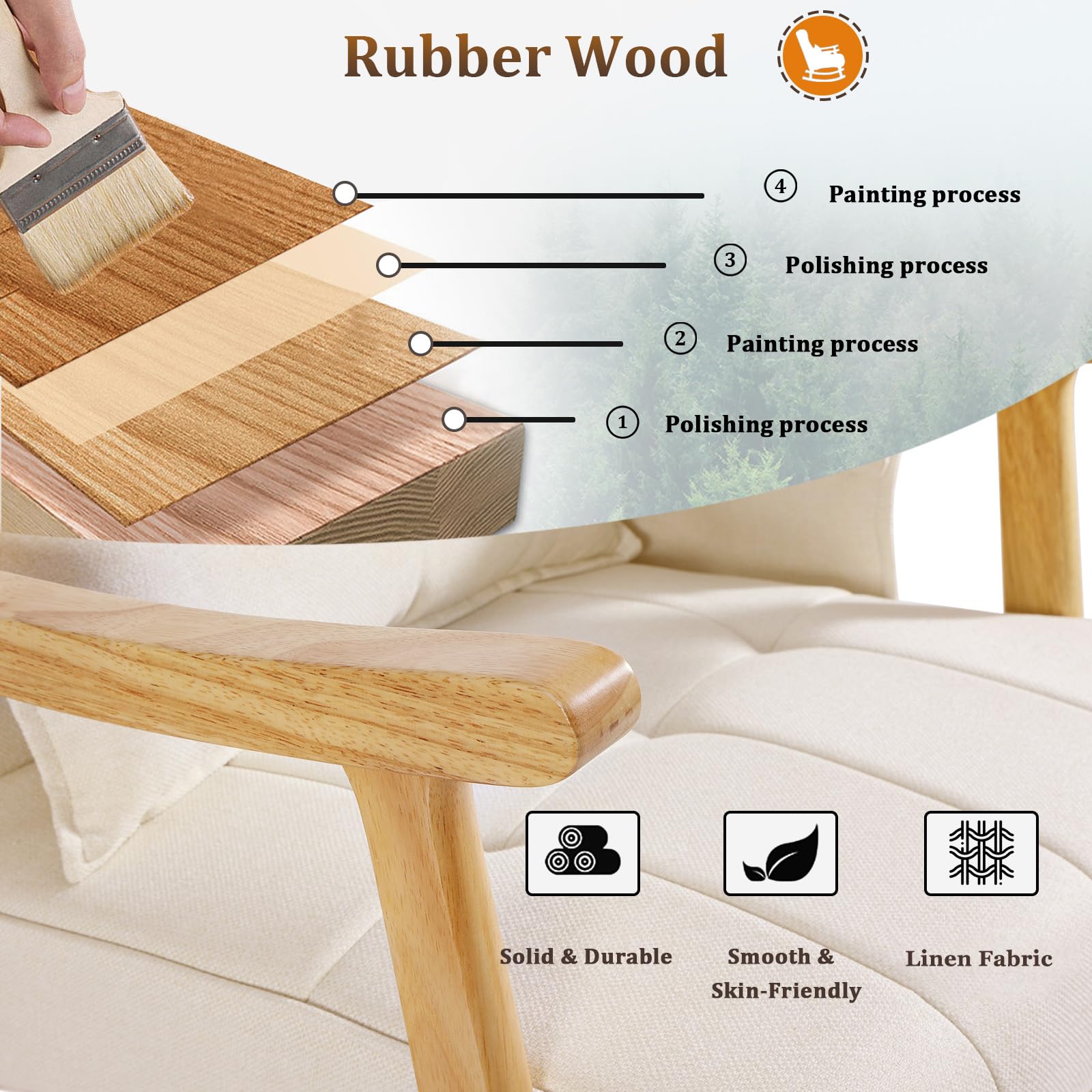 NOBLEMOOD Nursery Rocking Chair