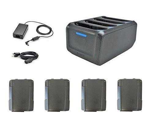 Zebra/Symbol SAC-TC7X-4BTYPP-01 Charger Kit with (4) Spare Battery BT-000318-01 (BTRY-TC7X-46MPP-01) | for TC70, TC75, TC70x, TC75x, TC72, TC77 Series Android Scanners
