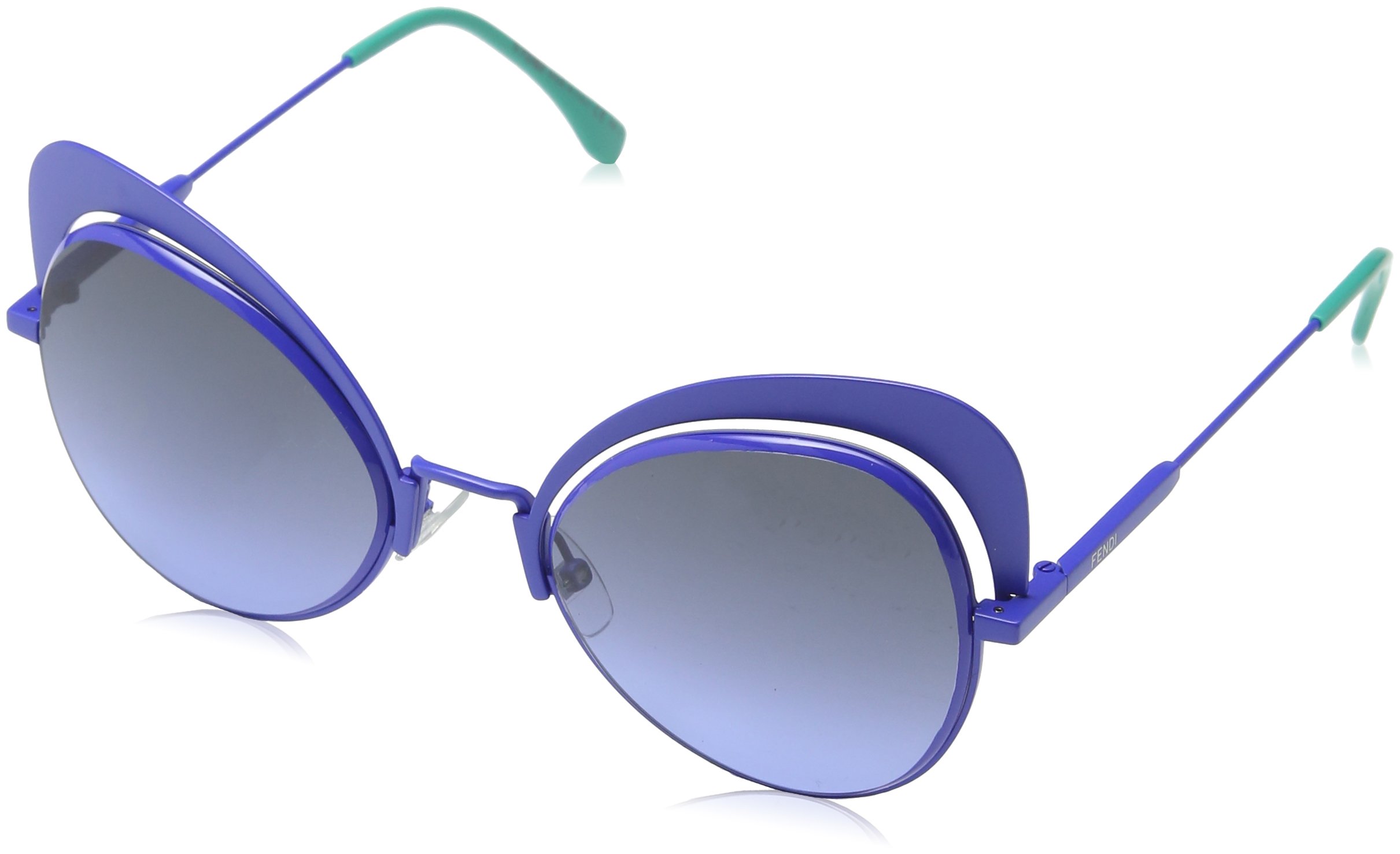 Fendi Eyeshine Blue Gradient Cat Eye Ladies Sunglasses FF 0247/S PJP/GB 54