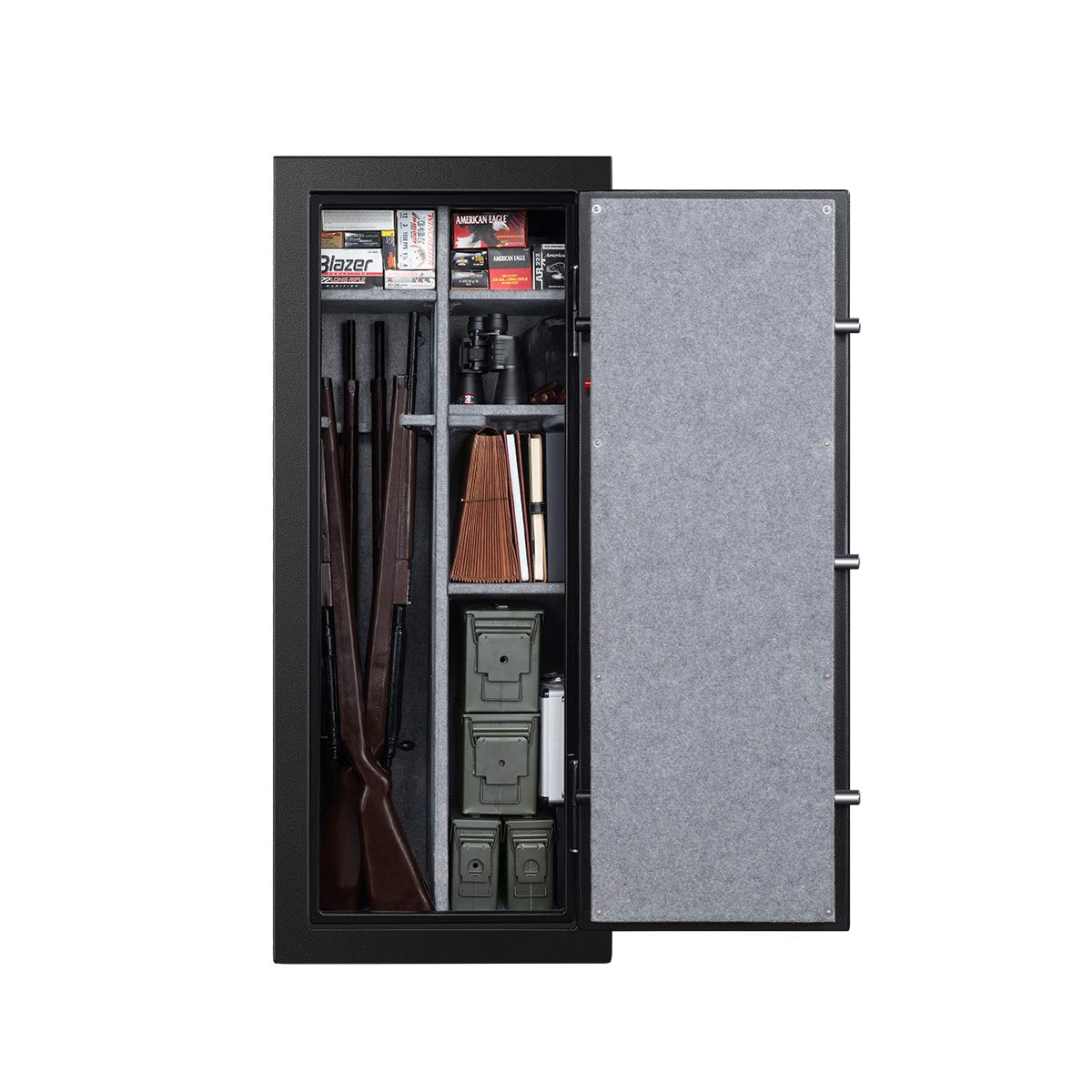 Fortress 24 Gun Fire Safe with E-Lock, Black