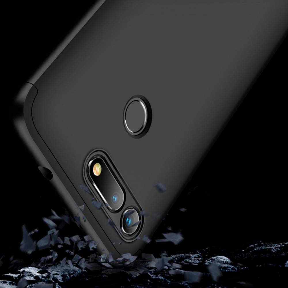 Front and Back Cover for Huawei Honor 7X | Total Shock Proof Protection Black