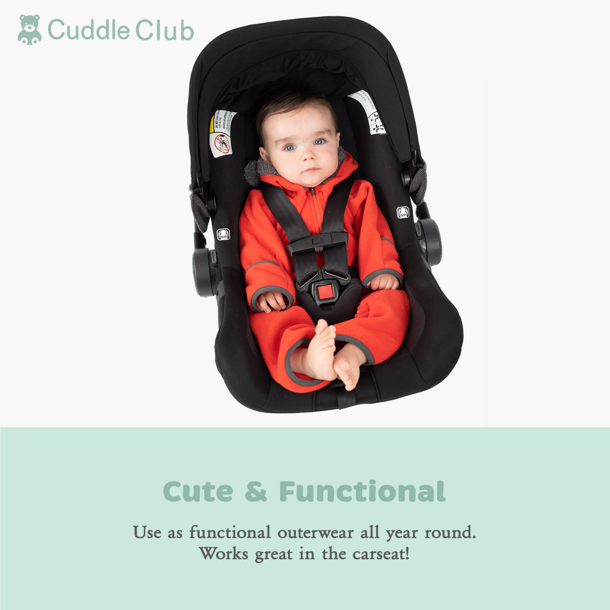 Fleece Baby Bunting Bodysuit β Infant One Piece Kids Hooded Romper Outerwear Toddler Jacket