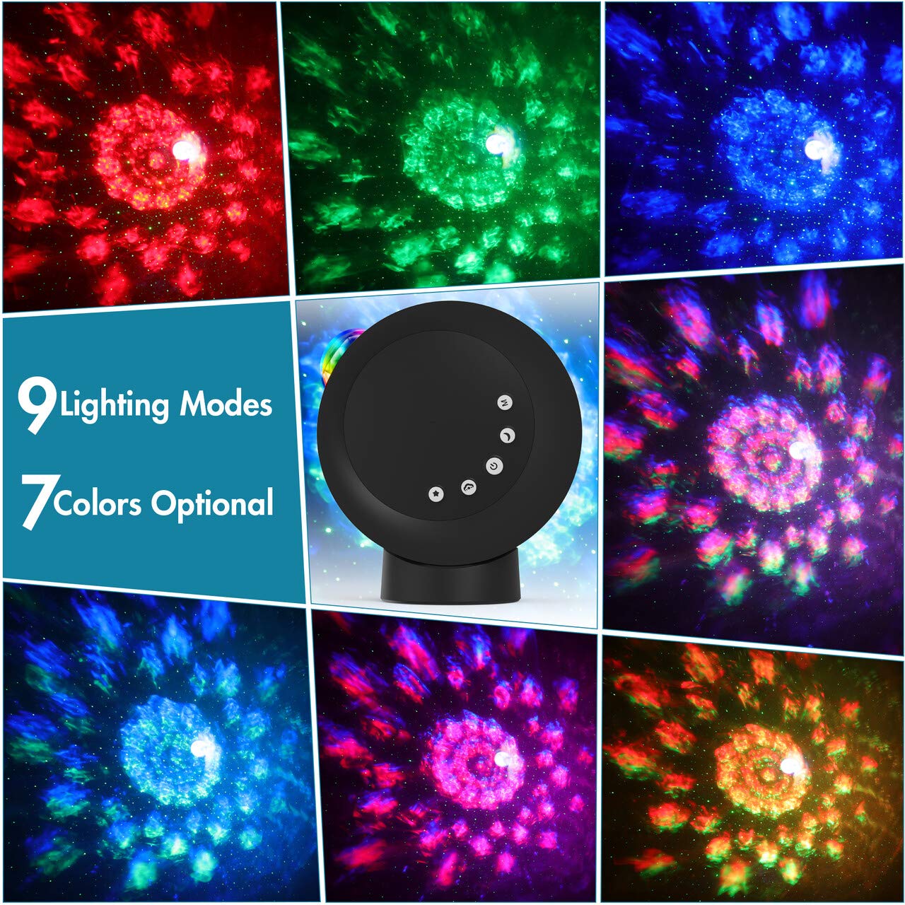 Galaxy Light Projector for Kids, Nebula Star Projector with Remote Control Star Night Light for Bedroom Party Home Decor Planetarium Ambiance Gift for Children and Adults (Black)