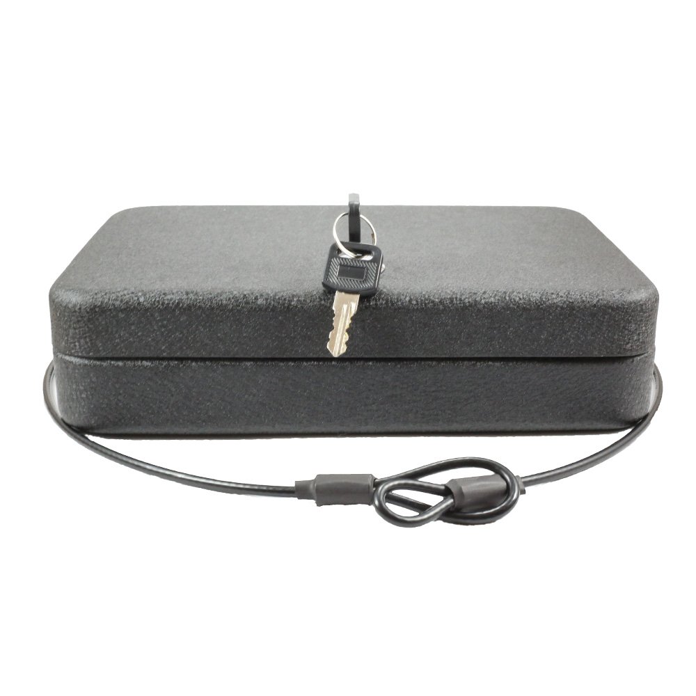FSDC (Firearm Safety Devices - FSDC-MLC5200 Keyed Steel Lockable Gun Case & Security Box β Heavy-Duty Powder Coated Steel β TSA Approved β Compact for Easy Storage