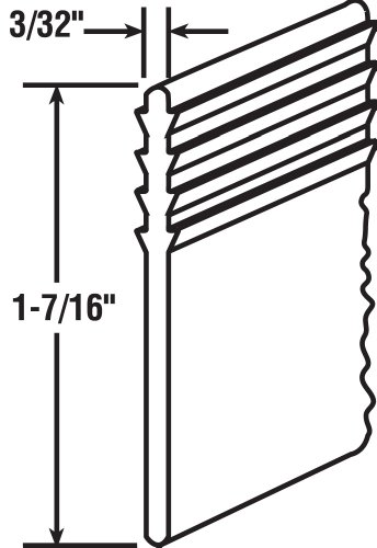 Prime-Line M 6092 3/32 x 36 In. Shower Door Bottom Sweep (Single Pack)