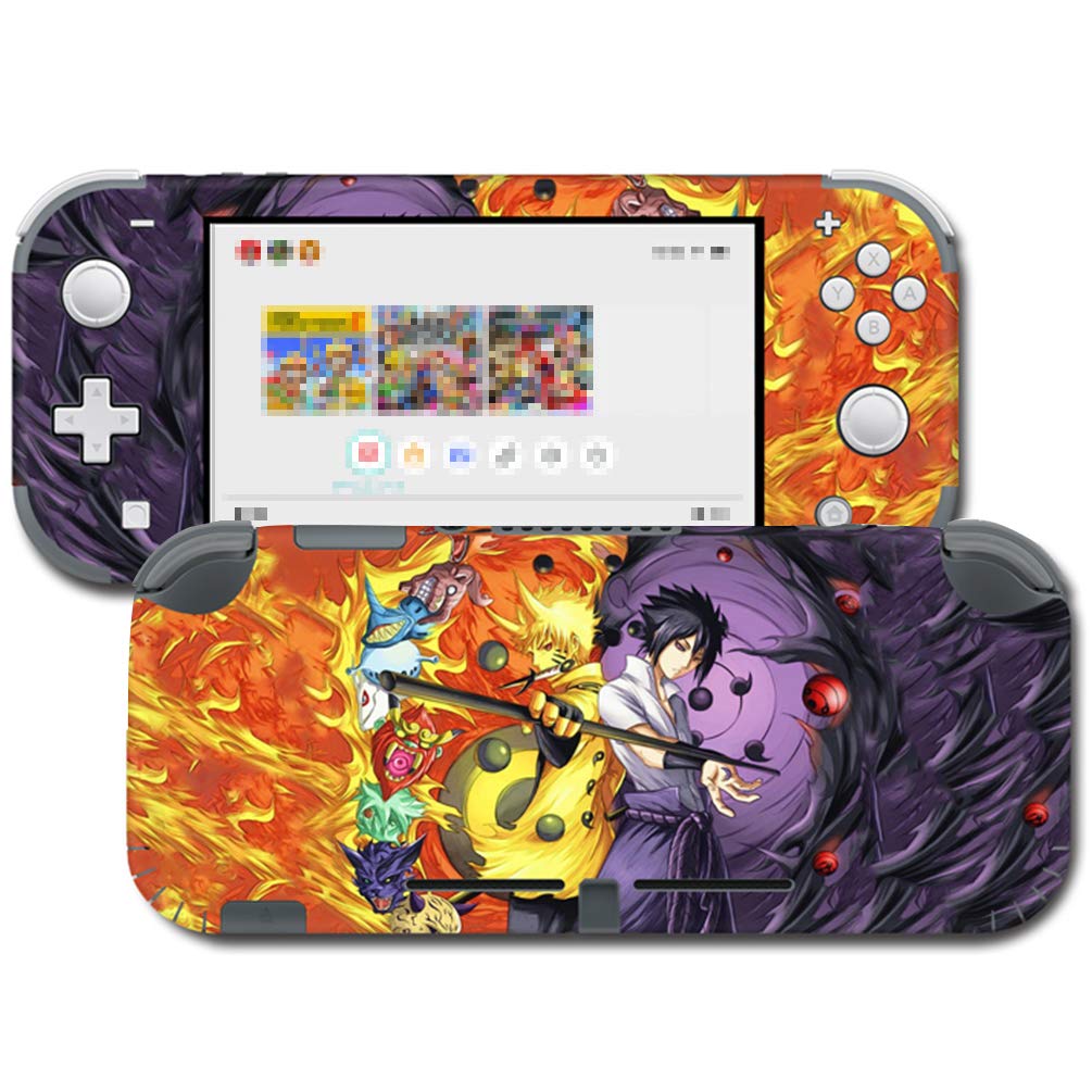 GilGames Vinyl Stickers Decals for Nintendo Switch Lite, Anime Skin Protector Wrap Protective Faceplate Cover Full Set Console
