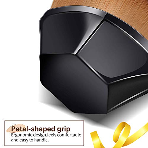 Foundation Makeup Brush Flat Top Kabuki Hexagon Face Blush Liquid Powder Foundation Brush for Blending Liquid, Cream or Flawless Powder Cosmetics (Pink)