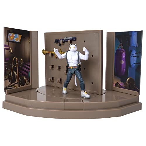 FORTNITE Meowscles Agent’s Room Featured Playset with Two 4-inch Articulated Figures Plus Weapons and Accessories