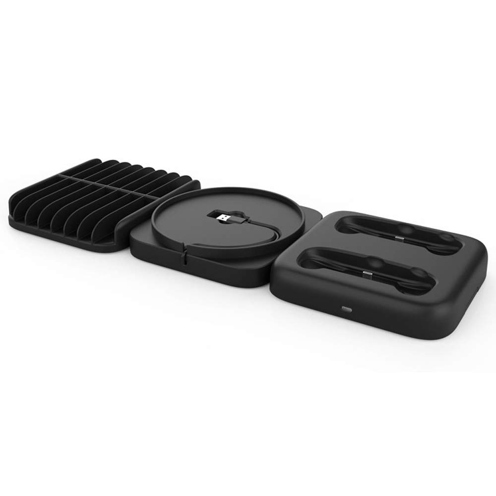 GOTRUTH 3-in-1 Vertical Stand for Xbox Series X, Dual Controller Charging Docking Station with 16 Games Storage 4 USB Port Compatible with Xbox Series X