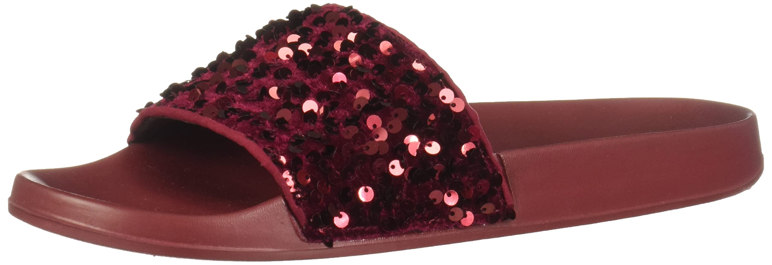Guess Women's Savan10 Slide Sandal, Red, 7
