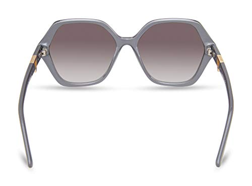 GUESS Women's Trendy Geometric Square Sunglasses, Grey, 57mm