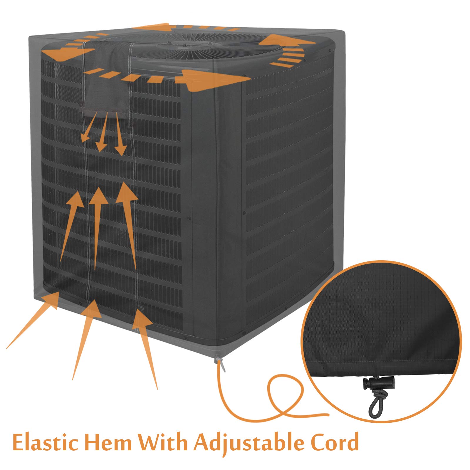 Foozet Central Air Conditioner Covers for Outside Units 36x36x39