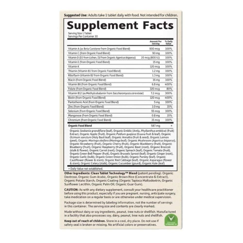 Garden of Life My Kind Organic Men's Daily Multivitamin Tablets - 30ct