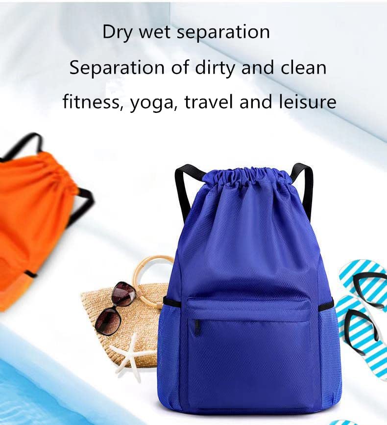 Geboldil Embroidered drawstring pocket Sports fitness bag Personalized waterproof shopping leisure backpack