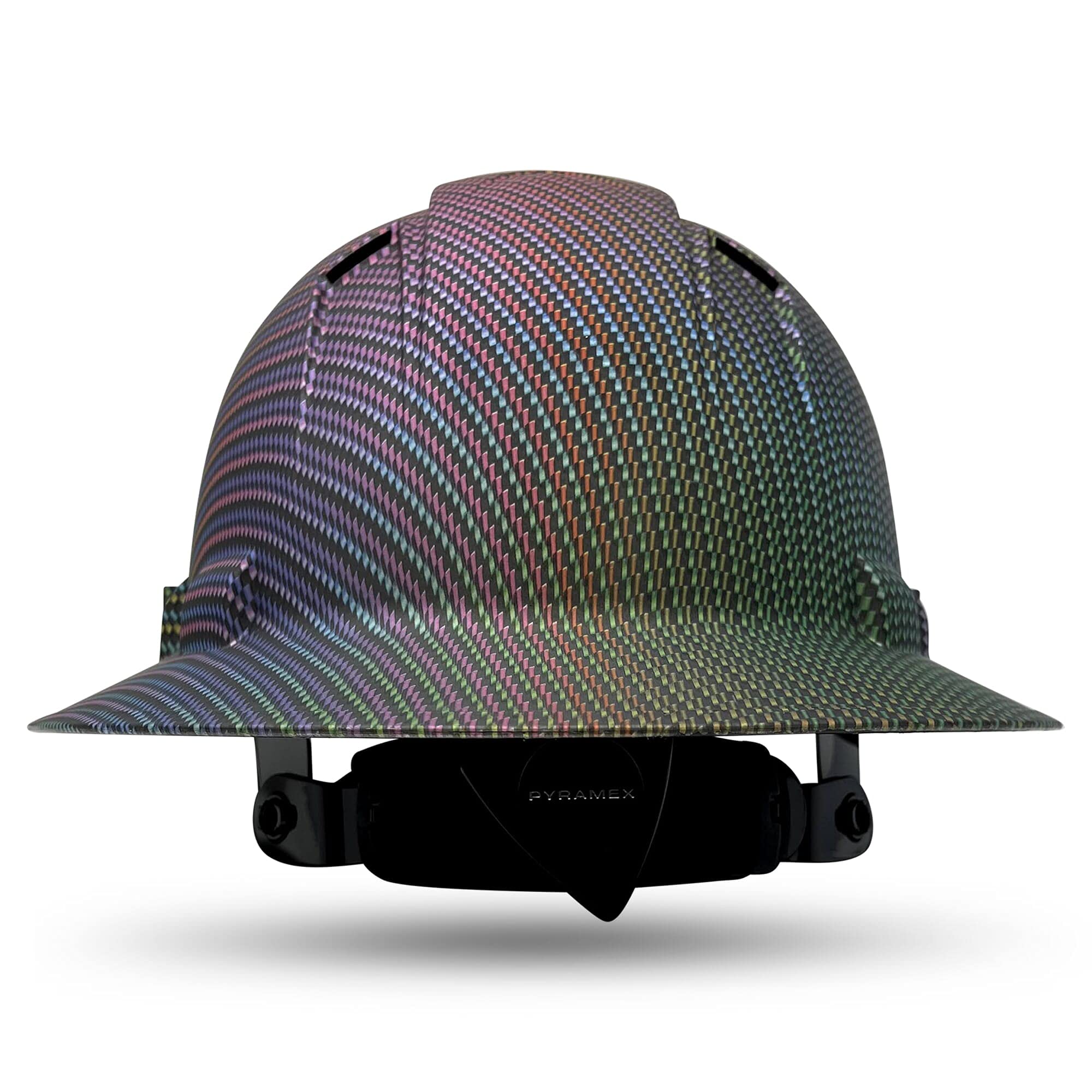 Full Brim Hard Hats Head Protection, Rainbow Gloss, OSHA/ANSI, Safety Durable, Lightweight, Comfortable, Designed, Construction Industrial Workers Compliant, Adjustable, by ACERPAL