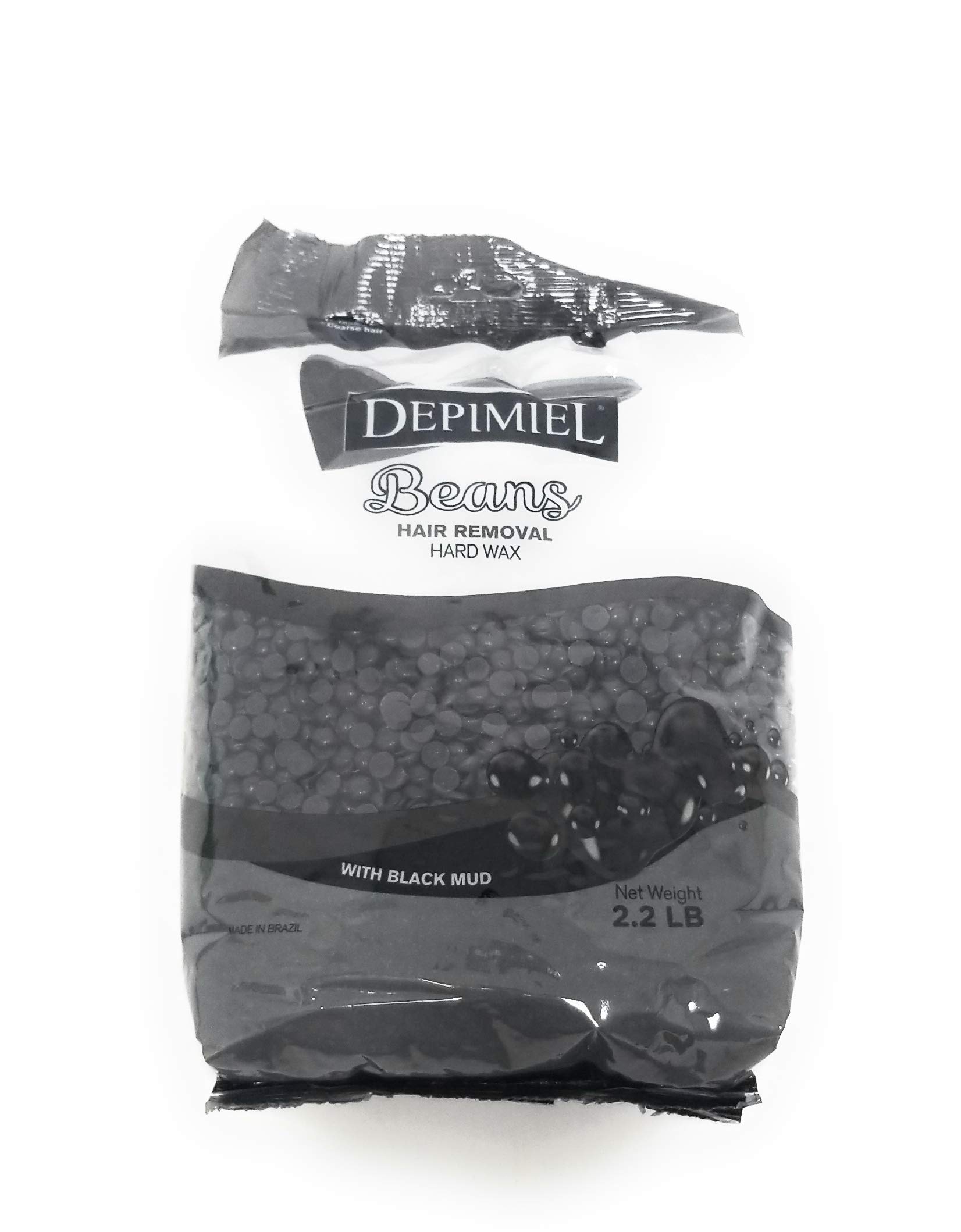 Hard Wax Black Sludge Beans 2.2 Lb for home and Professional use for all types of skin inclusve sensitive skin low temperature. easy application