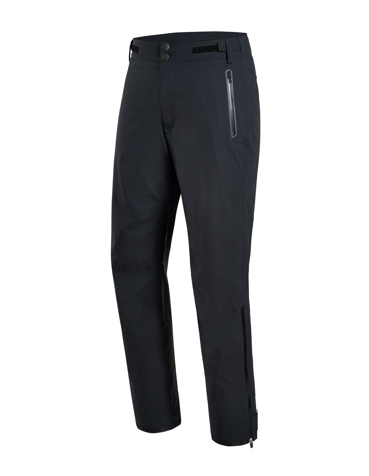 fit space Golf Climastorm Permanent Rain Pants Waterproof 20K Lightweight Performance Sporty Trousers (Black Pro, X-Large)