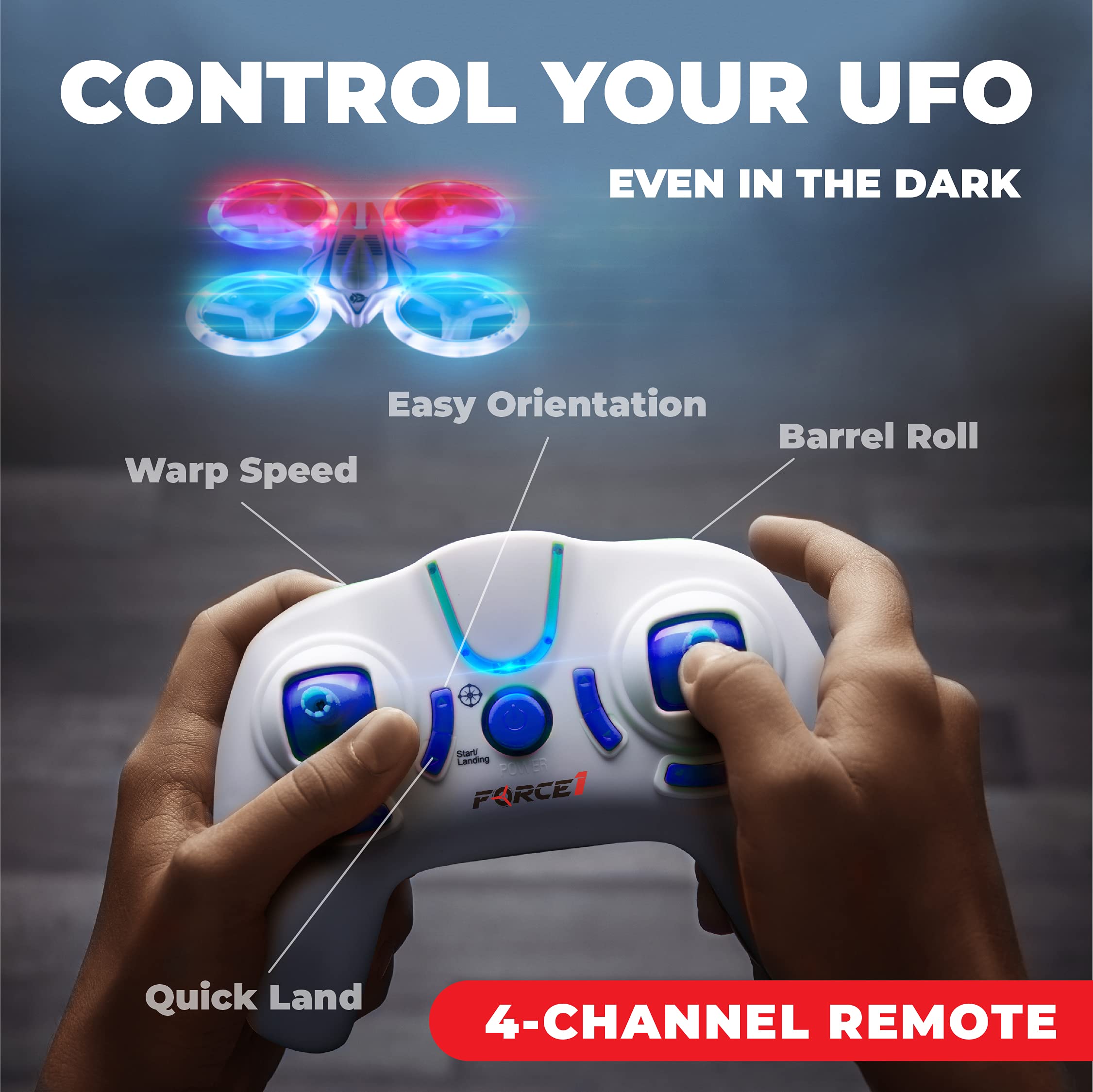 Force1 UFO 4000 Mini Drone for Kids and Quadcopter Spare Part Replacement 2-Blade Propellers - Experience Endless Fun and Adventure with the Force1 UFO 4000 Mini Drone for Kids Bundle