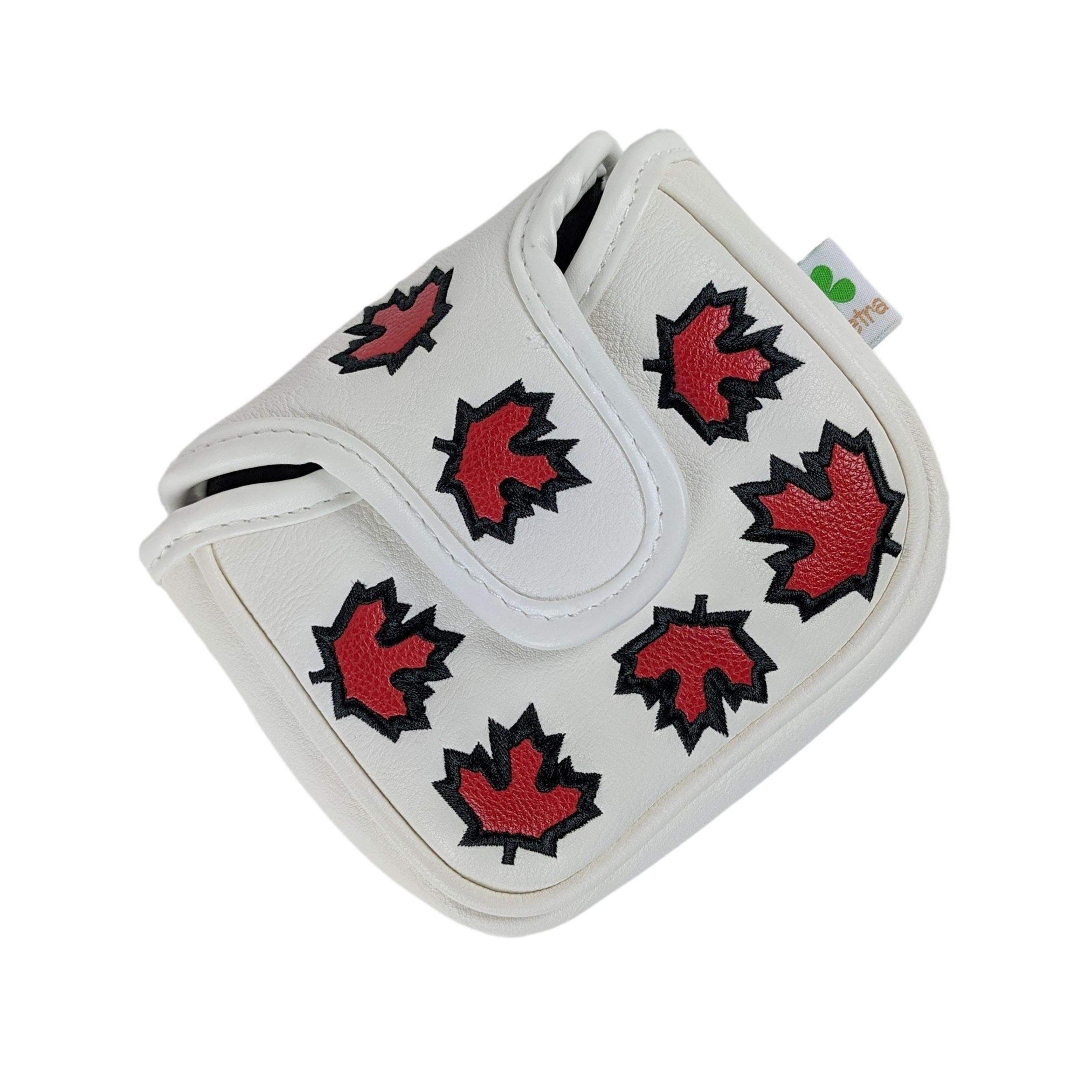 Foretra β Canada Maple Leaf - Golf Putter Headcover Quality PU Leather Magnetic Closure for Square Mallet Style Putters Scotty Cameron Odyssey Taylormade Ping