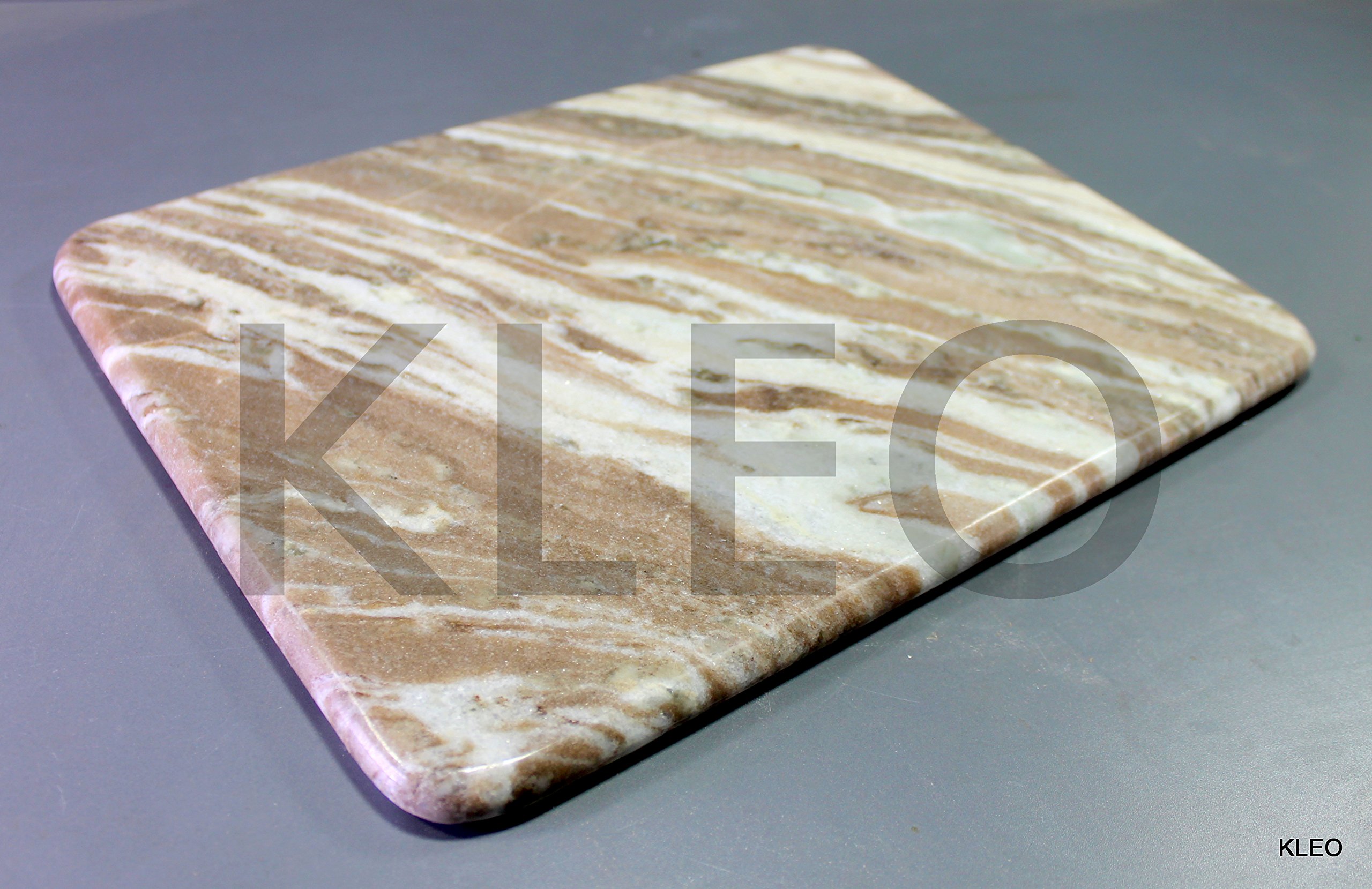 KLEO Marble Chopping Board Cutting Board Cheese Board Cheese Platter Kitchen Appliance Wine Serve-Ware Birthday Anniversary Corporate Gift (9" x 12" - Beige)