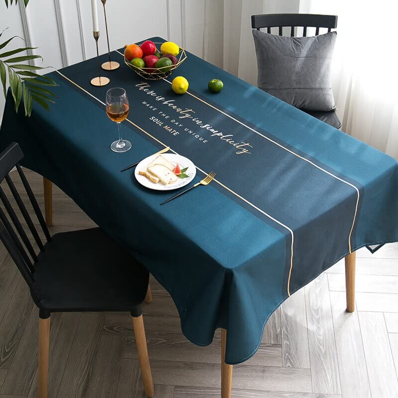 Nordic Modern Minimalist Light Luxury Kitchen Wedding Decoration Coffee Table Tablecloth Waterproof Tablecloth Table A1 140x210cm