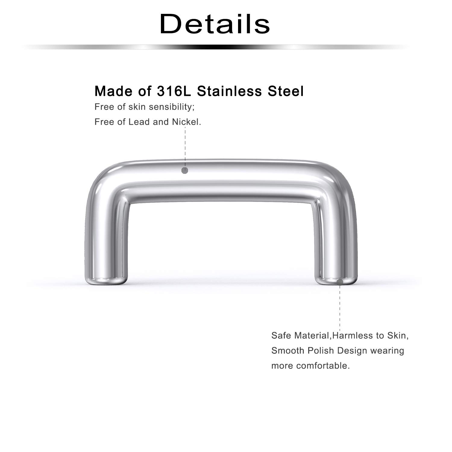 Ftovosyo 20PCS 16G Clear Bioflex Septum Rings Retainers Acrylic & Surgical Steel Septum Piercing Jewelry for Women Men Plastic Silver-tone