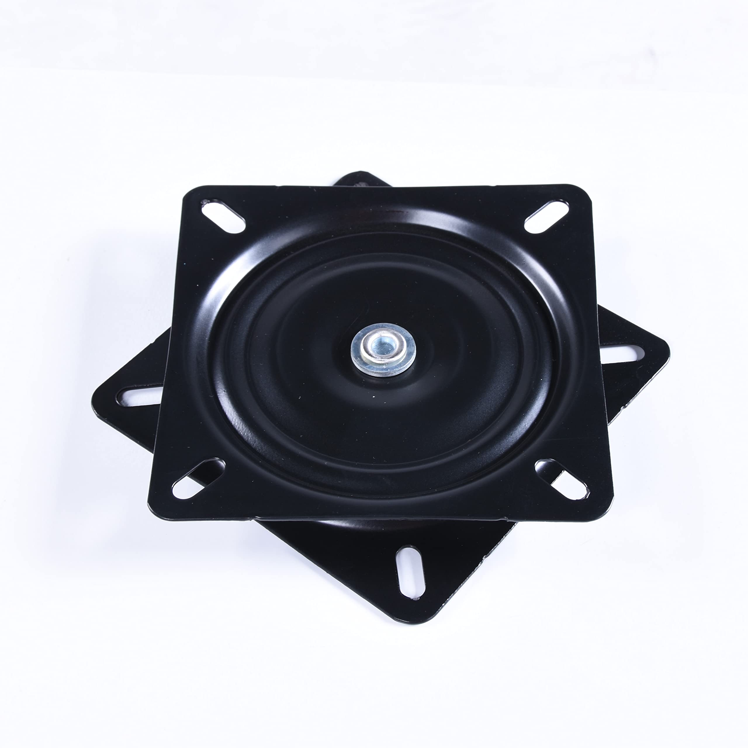 Frassie 4 Pack 6.3 Inch Bar Stool Swivel Plate Replacement,360 Degree Swivel Square Turntable for Recliner Chair