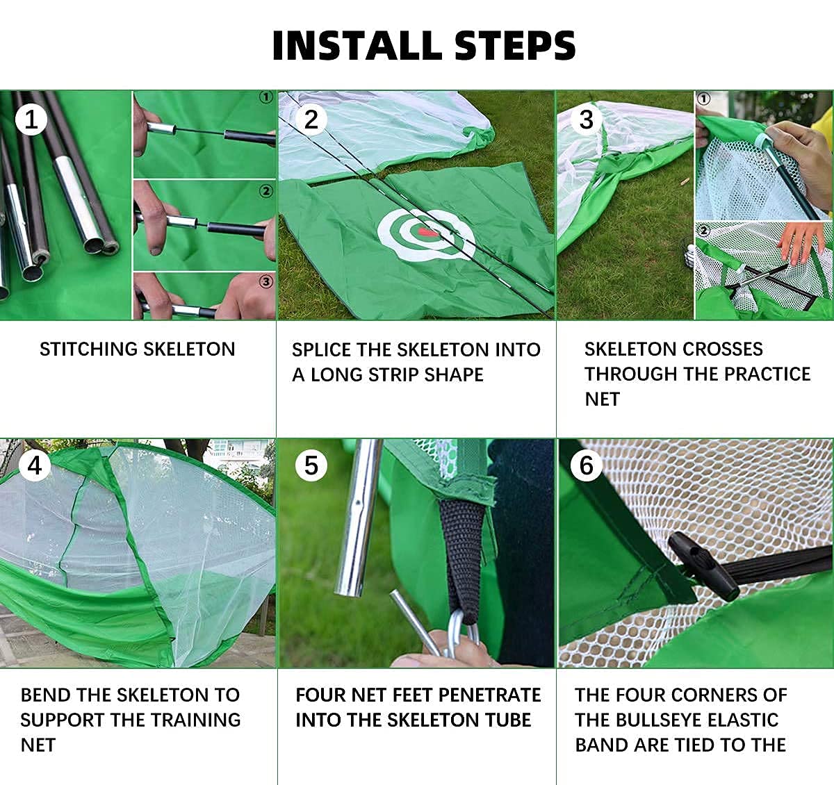 Golf Net, Golf Hitting Nets Training Aids Golf Practice Nets for Backyard Driving Range, Golf Chipping Net with Target Carry Bag for Indoor Outdoor Sports