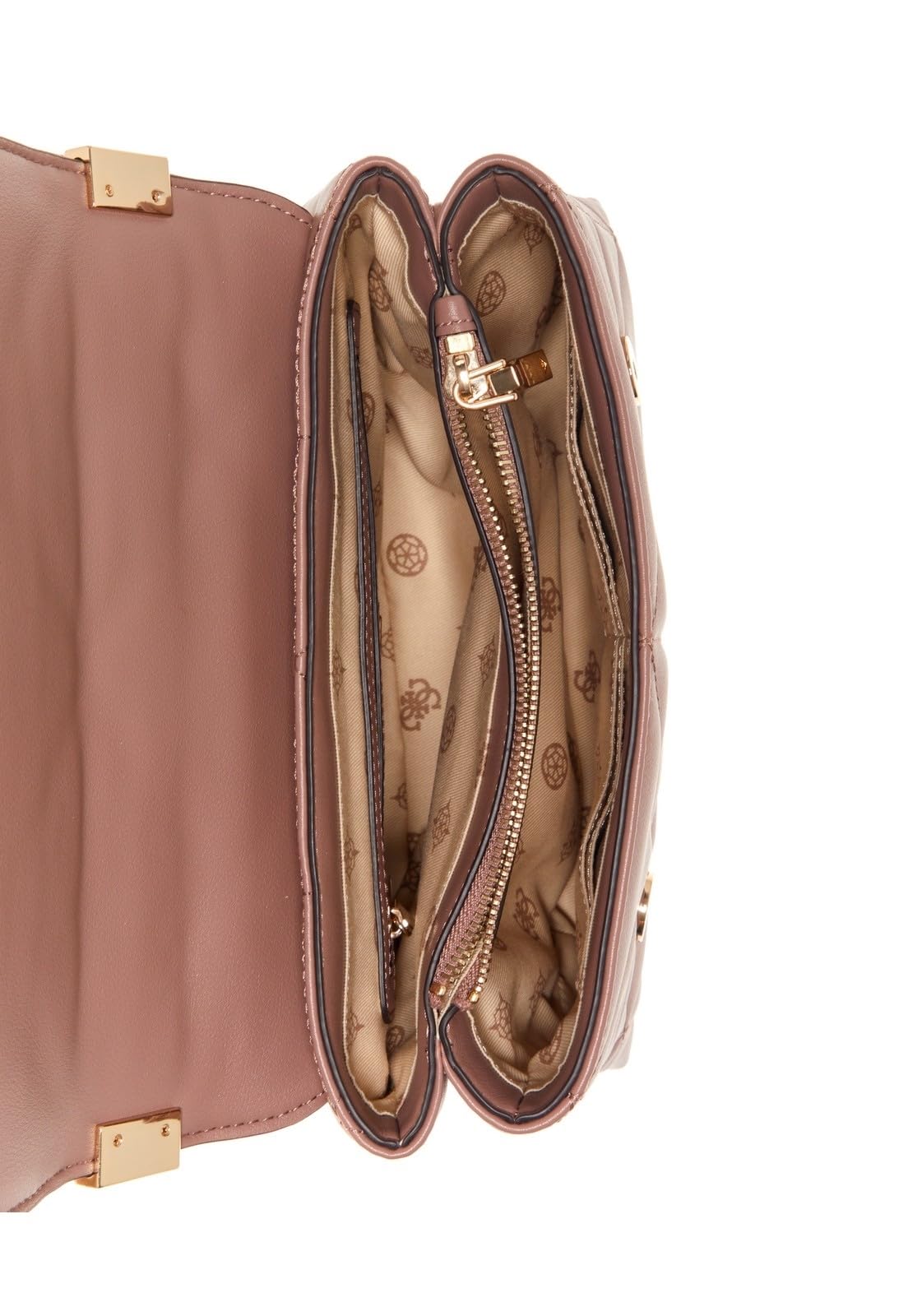 GUESS Ellery Convertible Crossbody Flap Rosewood One Size