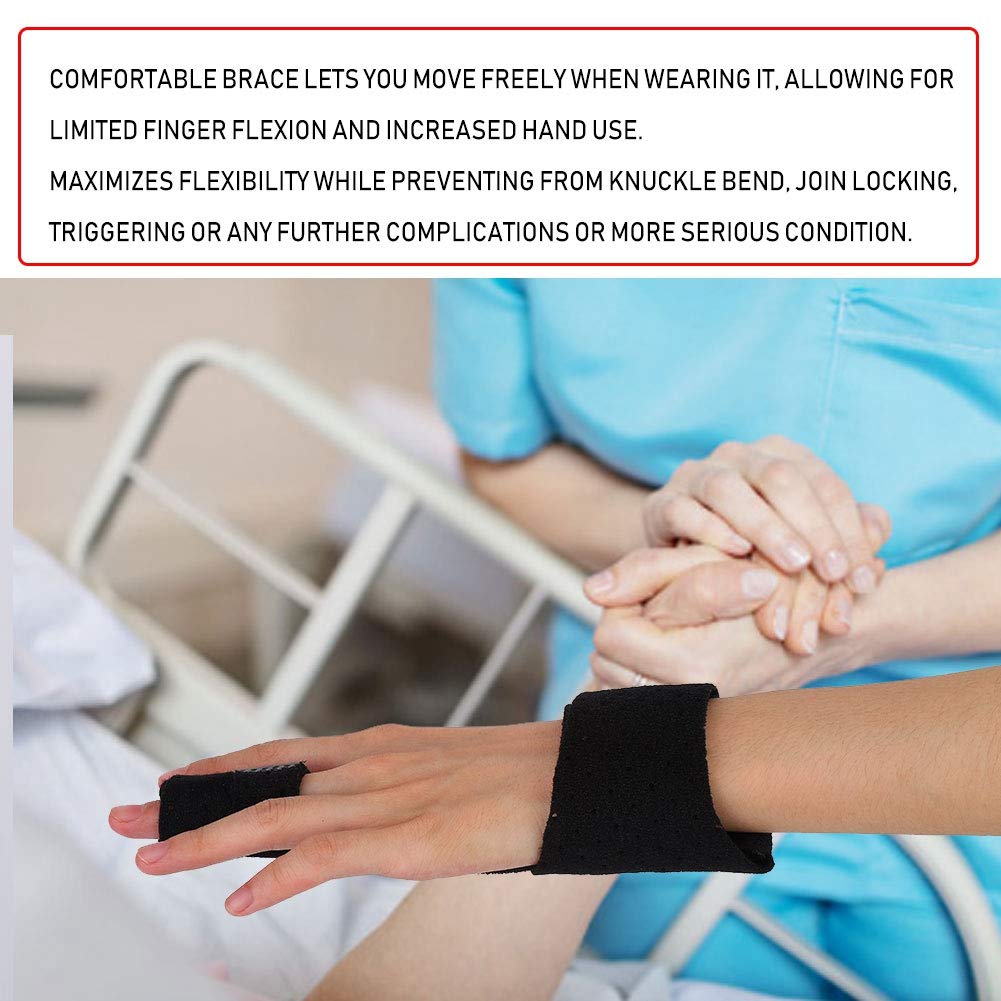 Finger Splint, Adjustable Finger Protector Finger Splint Finger Finger Splints Support Injury Tools Metal For Finger Splints Pain Relief Support(M)