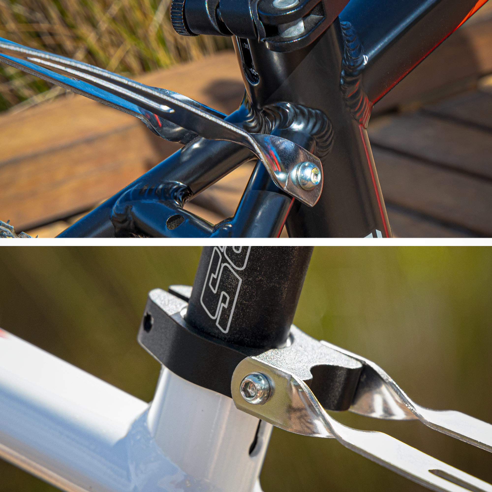 Great for Bikes Without Reserve Mounting Holes -Aluminum Rear Pannier Cargo Bicycle Rack Touring - for Disc & Non Disc Brake Road & Mountain Carrier - Heavy Duty Luggage Bag Max Load 60 lbs