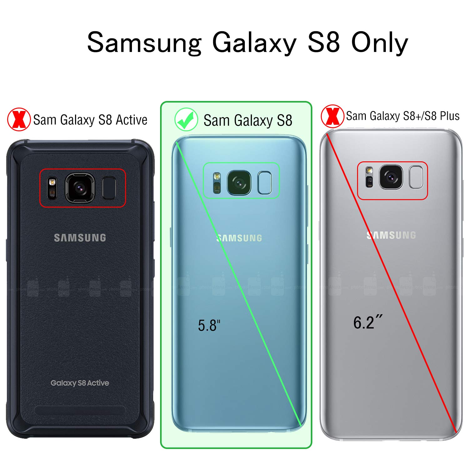 Galaxy S8 case, Galaxy S8 Phone case with hd Screen Protector for Girls Women Teal/Purple