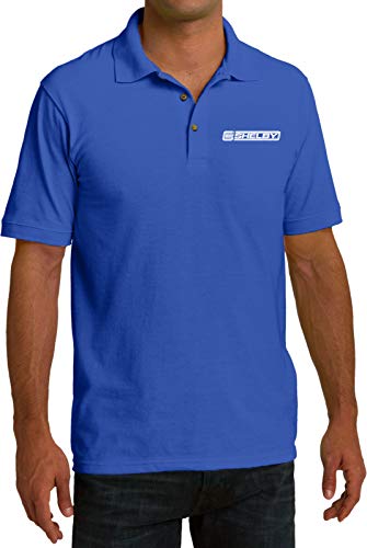 Ford Mustang Shelby Crest Pocket Print Pique Polo, Royal 3XL