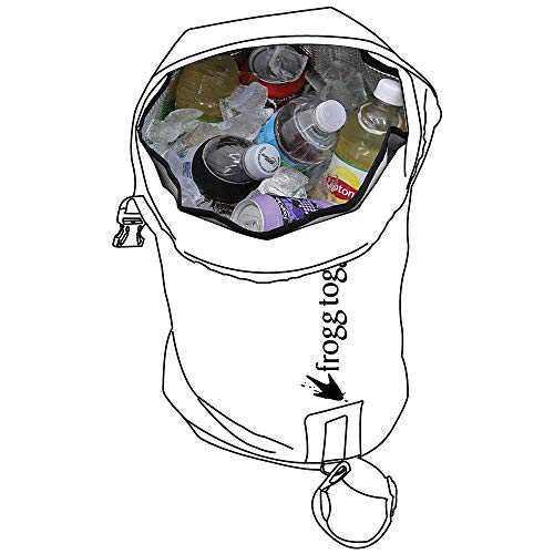 Frog Toggs MDB100-08 PVC Tarpaulin Waterproof Dry Bag with Cooler Insert Yellow, 30L