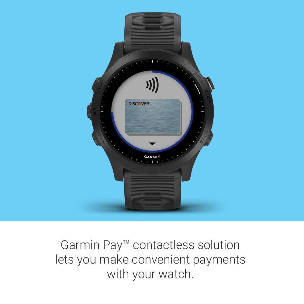 Garmin Forerunner 945, Premium GPS Running/Triathlon Smartwatch with Music, Black (Renewed)