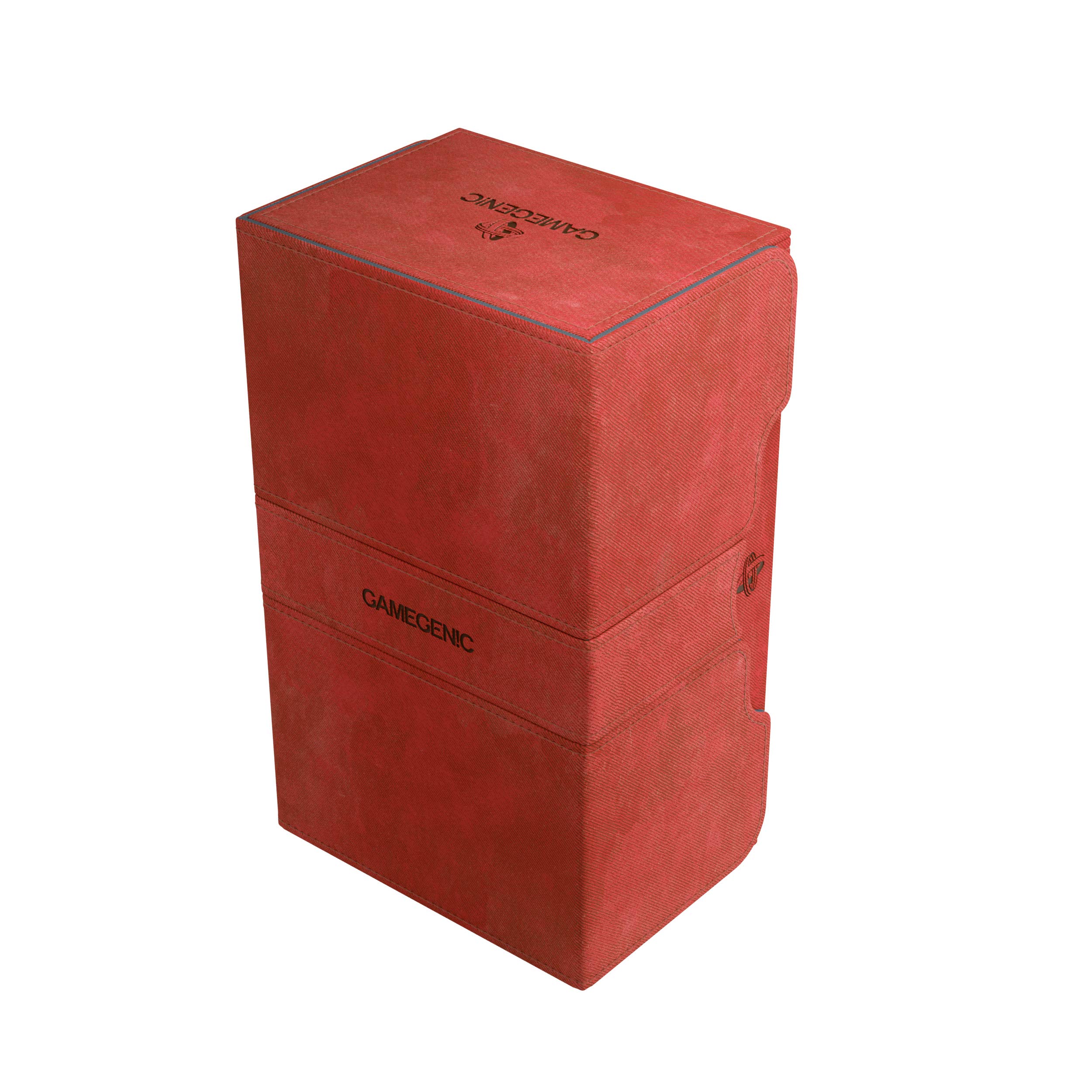GameGenic Card Deck Box - Deck Convertible Red 200CT β Durable and Sturdy TCG, OCG Card Storage β Compatible with Pokemon Yugioh Commander and MTG Magic: The Gathering Cards