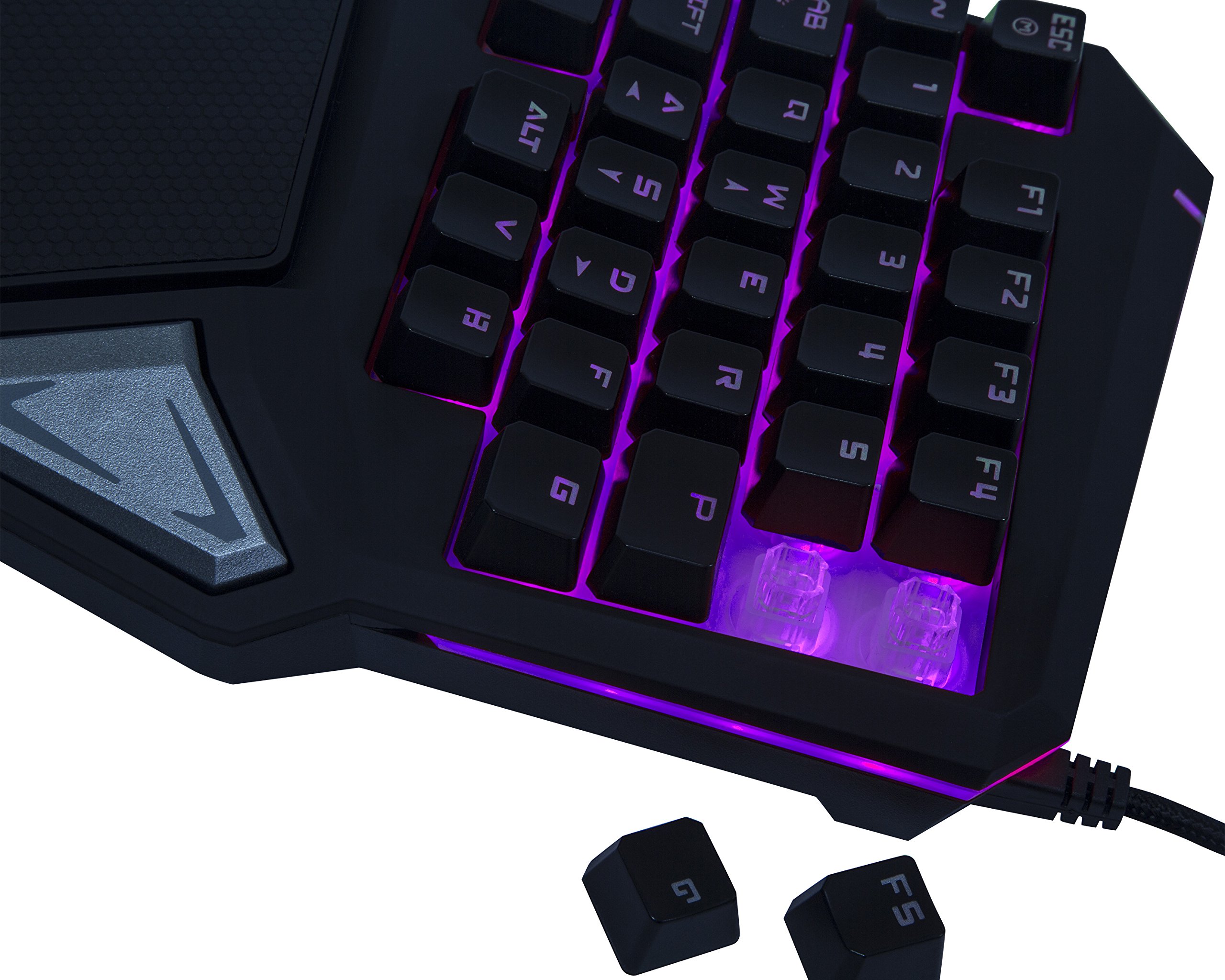 Gaming Keypad The New Gameboard with Programmable Keys 7 Color LED Backlit PC Portable Wired USB Black Ergonomic Game Keypad Compatible with Windows System The Most Fun Gaming Keyboard
