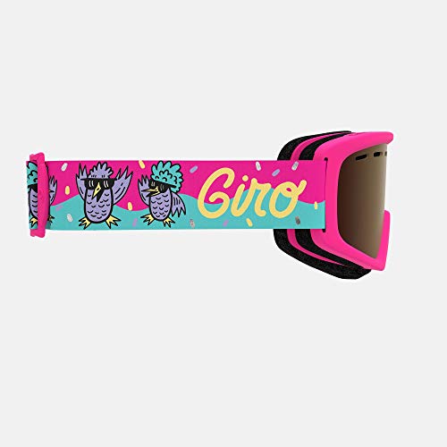 Giro Rev Youth Snow Goggles - Disco Birds Strap with Amber Rose Lens (2021)