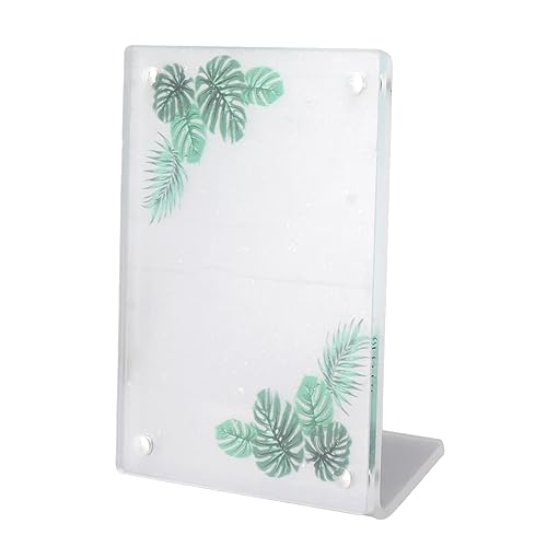 Haofy Desktop Picture Frame, Acrylic Sturdy Picture Frame Simple Cleaning Decorative For Movie Ticket (Monstera Leaves)