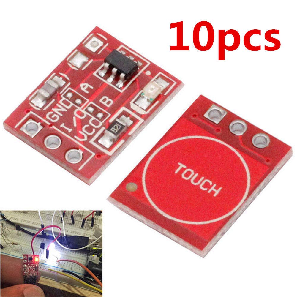 Gump's grocery 10PCS TTP223 Capacitive Touch Switch Button Self-Lock Module for Arduino