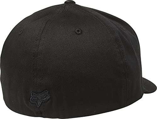 Fox Racing mens Flex 45 Flexfit Hat Baseball Cap, Black, Small-Medium