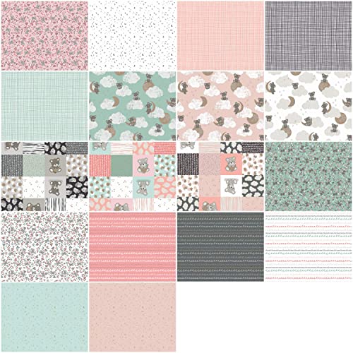 Gabrielle Neil Sleep Tight Rolie Polie 40 2.5-inch Strips Jelly Roll Riley Blake Designs RP-10260-40, Assorted