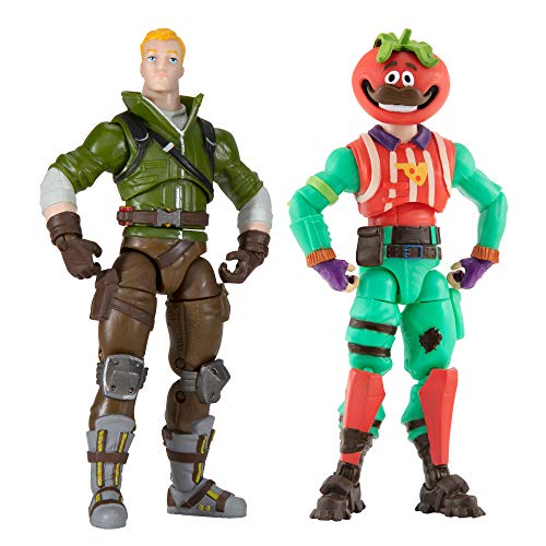 FORTNITE Battle Bus Deluxe - Features Inflatable Balloon with Lights & Sounds, Free-Rolling Wheels on Bus - Includes 4 Inch Recruit (Jonesy) and Exclusive Tomatohead Action Figures
